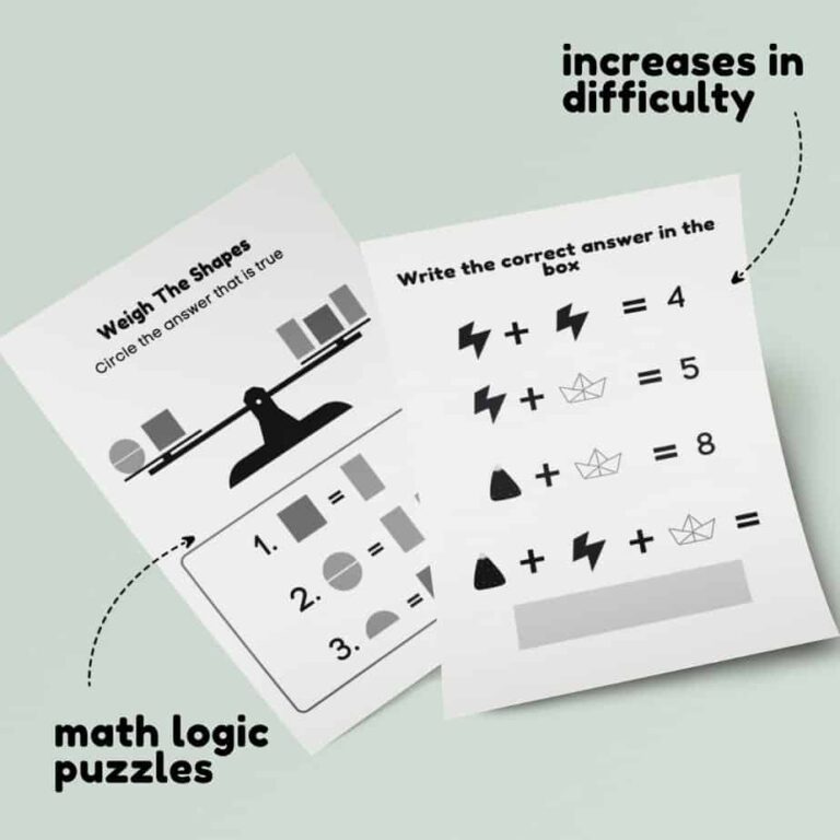 Logic Puzzles For Kids Ages 6-8 - Oh Happy Joy! Journey of Motherhood