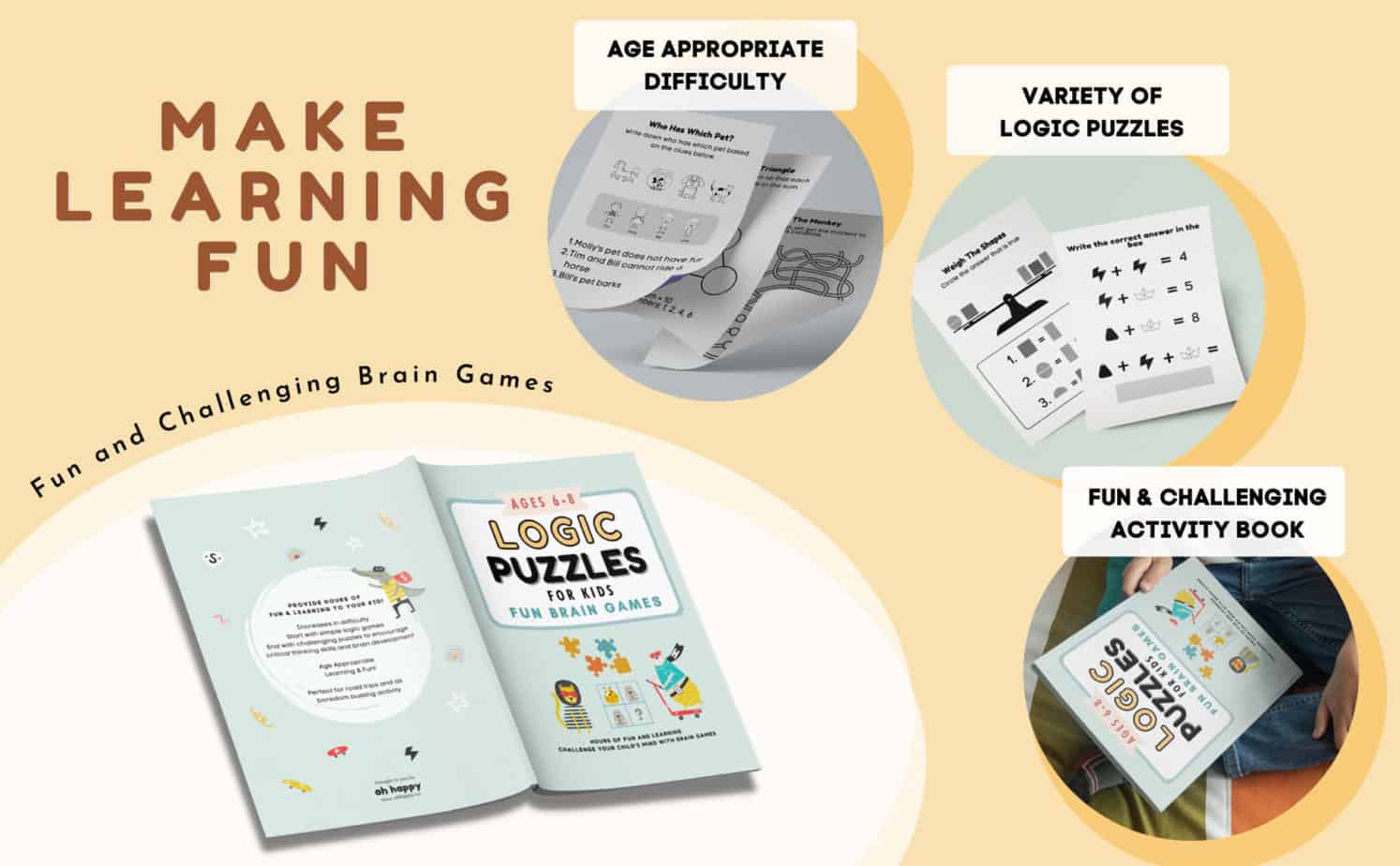 Logic Puzzles For Kids Ages 6-8 - Oh Happy Joy! Journey of Motherhood