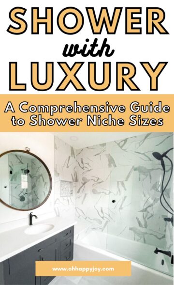 Shower Niche Sizes: An In-Depth Guide - Oh Happy Joy!