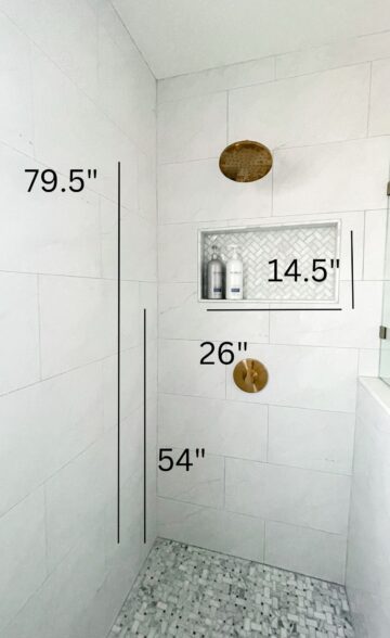 Shower Niche Sizes: An In-Depth Guide - Oh Happy Joy!