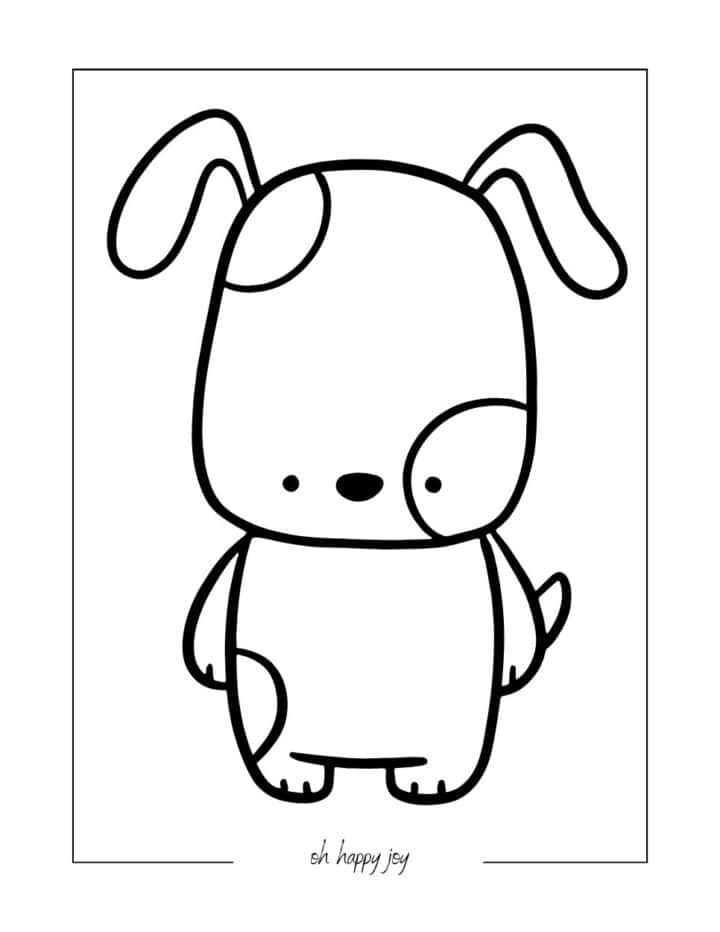 50+ Easy Cute Coloring Pages - Oh Happy Joy!