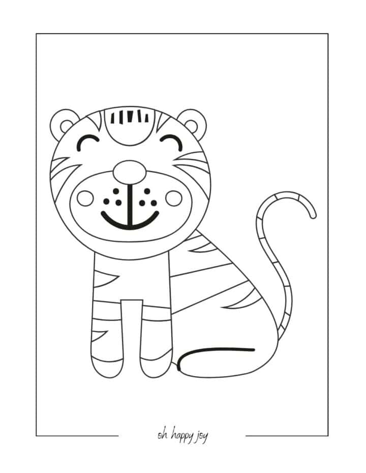50+ Easy Cute Coloring Pages - Oh Happy Joy!