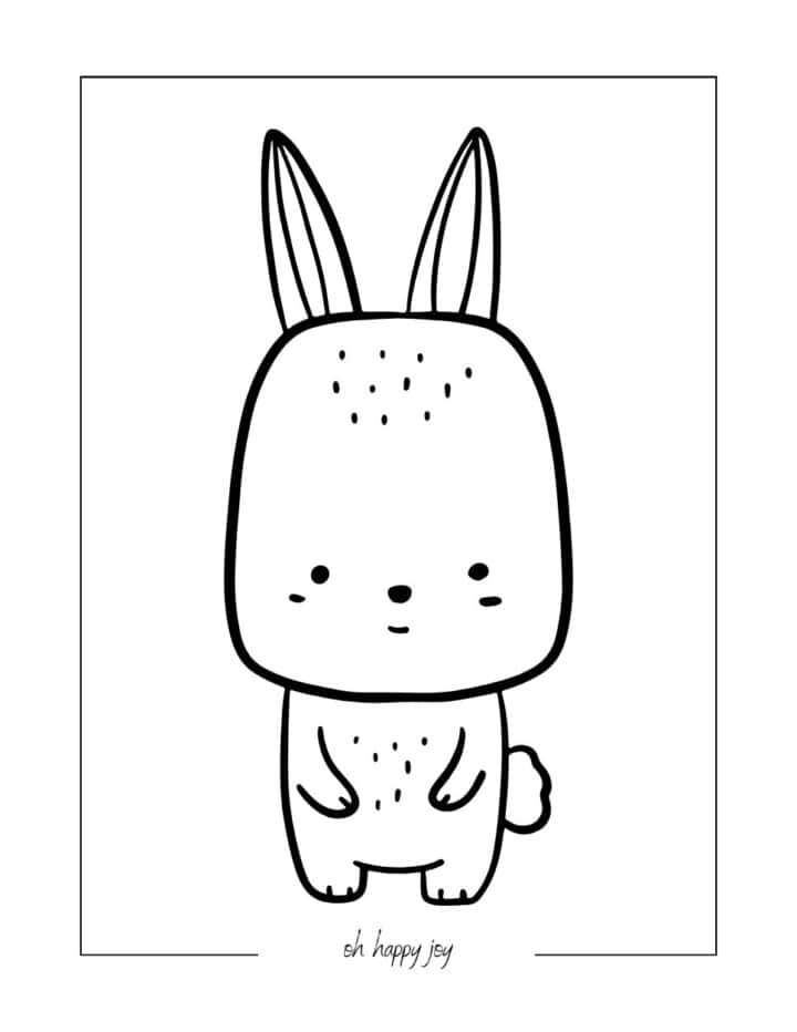50+ Easy Cute Coloring Pages - Oh Happy Joy!