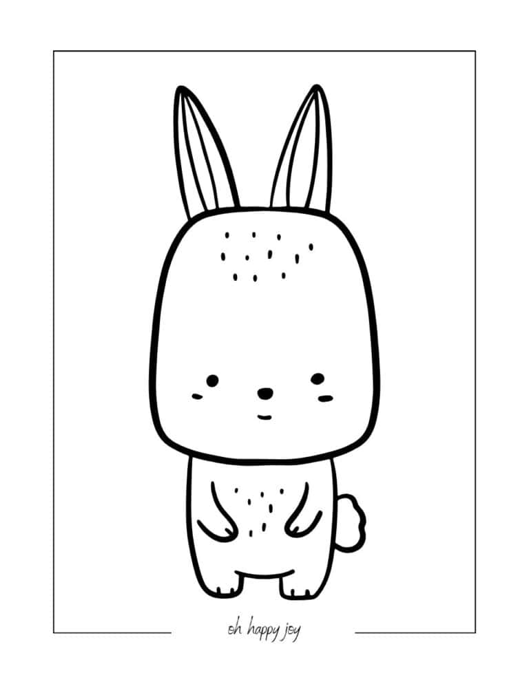 50+ Easy Cute Coloring Pages - Oh Happy Joy!
