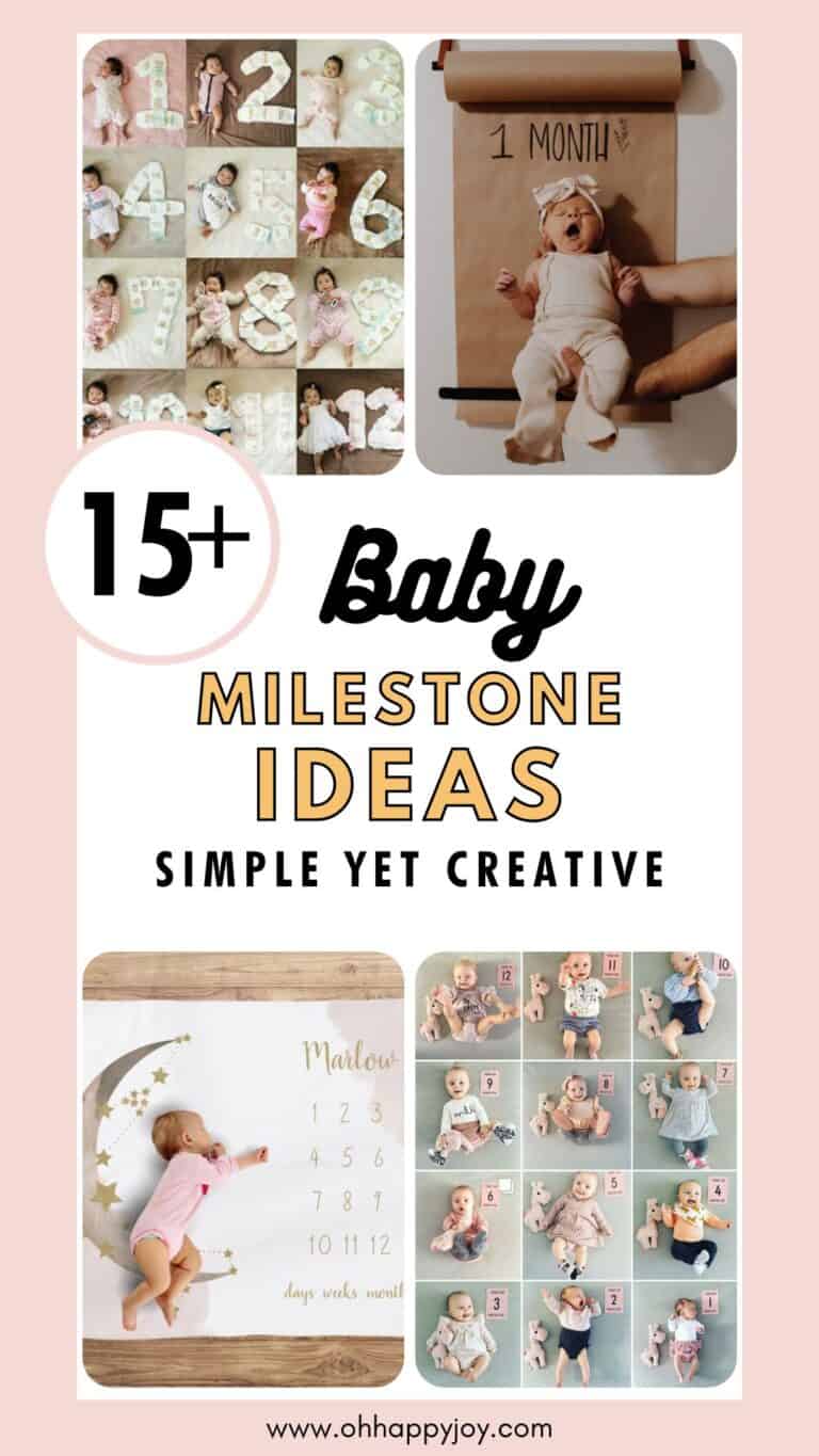 15+ Baby Milestone Ideas That Are Simple Yet Creative - Oh Happy Joy!