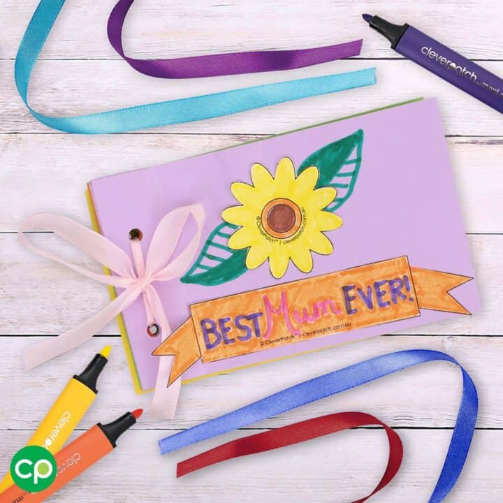 DIY Birthday Card for Mom From Kids - Oh Happy Joy!